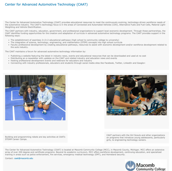 ATE Central - Center for Advanced Automotive Technology (CAAT)